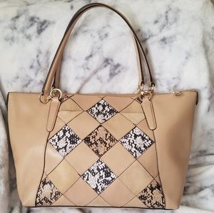 Coach | Bags | Coach Ava Tote In Snake Embossed Patchwork | Poshmark